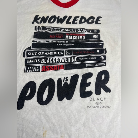 Shirts | Rare Htf Knowledge Is Power Malcom X Black History Black Power ...